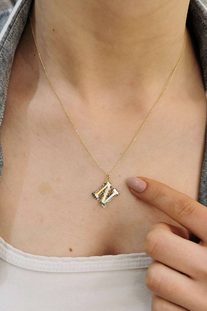 14 AYAR ALTIN HARF KOLYE HARF KOLYE nasip kuyumcu 0