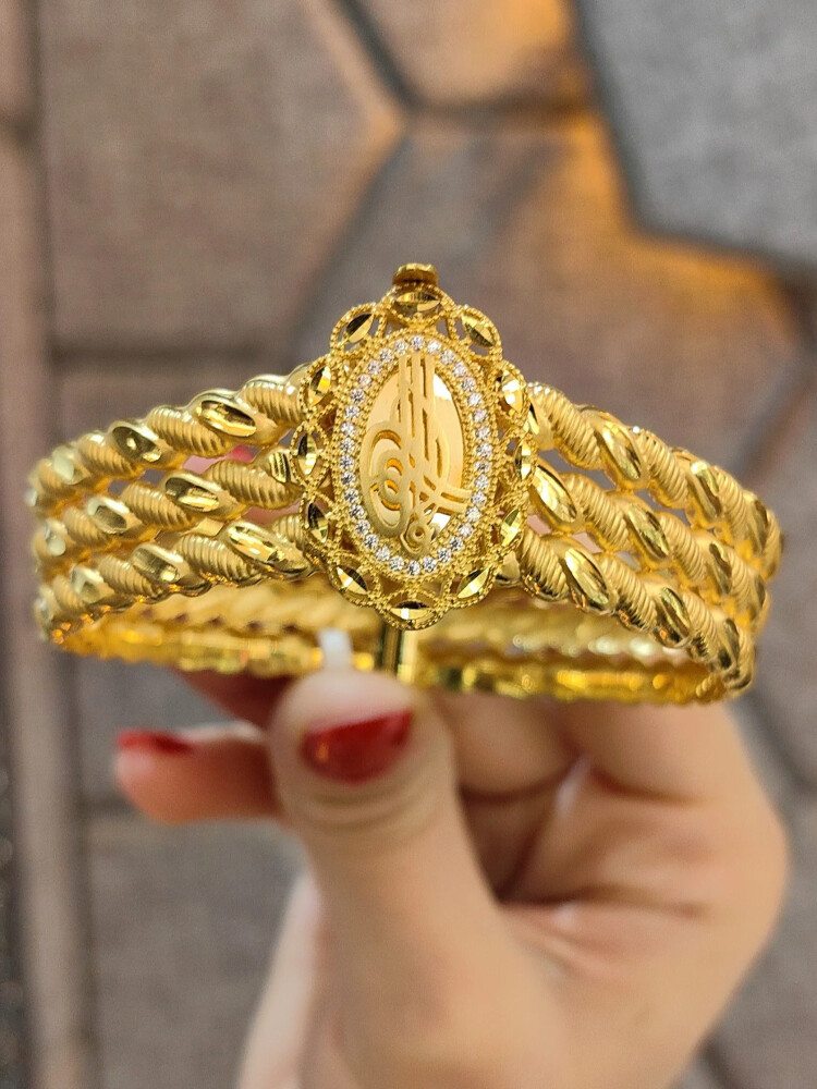 ALTIN TUĞRALI KELEPÇE | NASİP KUYUMCU