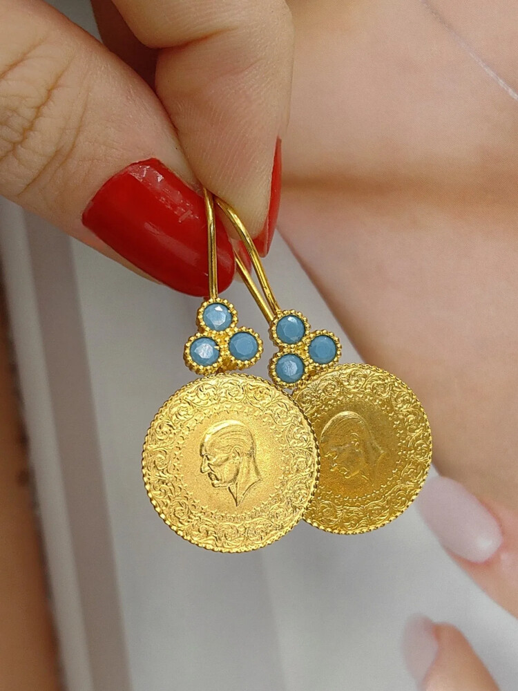 ALTIN LİRA KÜPE | NASİP KUYUMCU