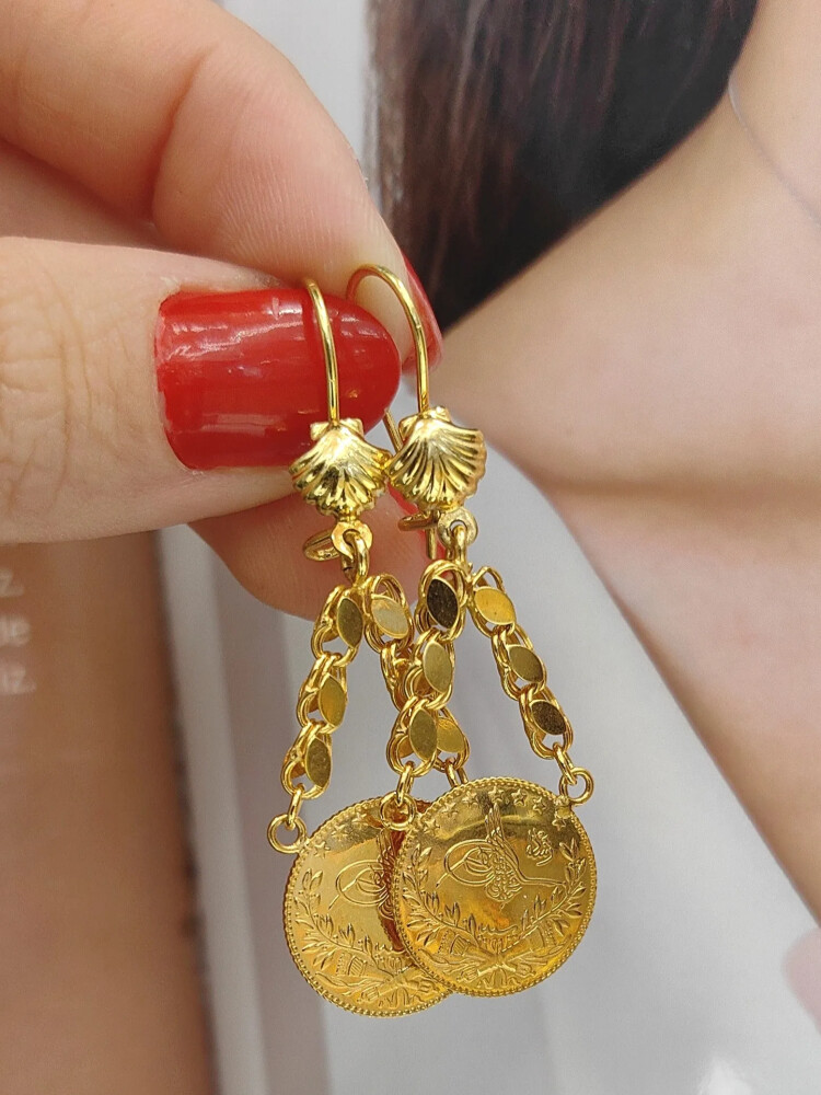 ALTIN LİRA KÜPE | NASİP KUYUMCU